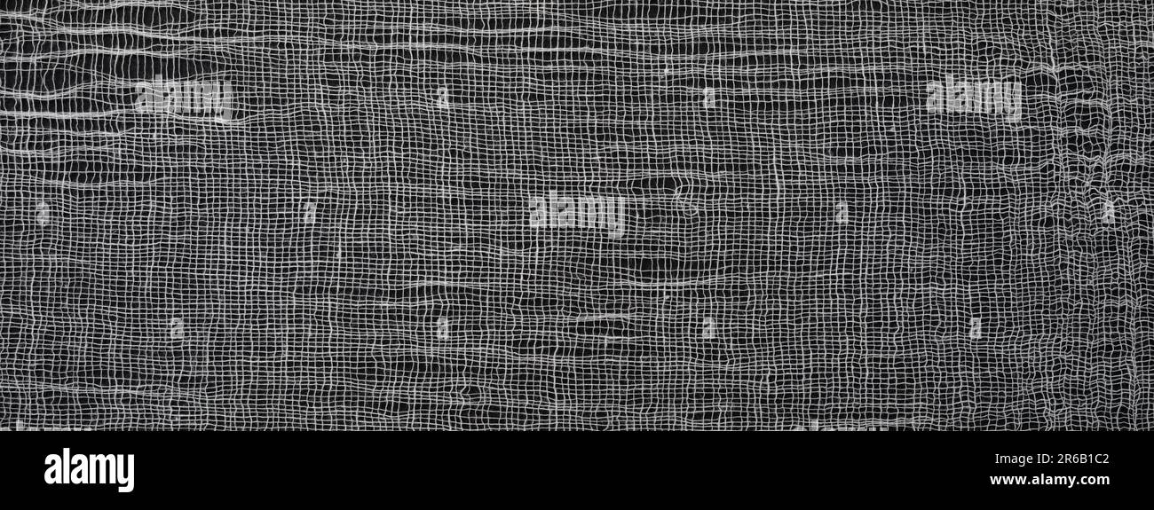 Gauze texture on a black background Stock Photo - Alamy