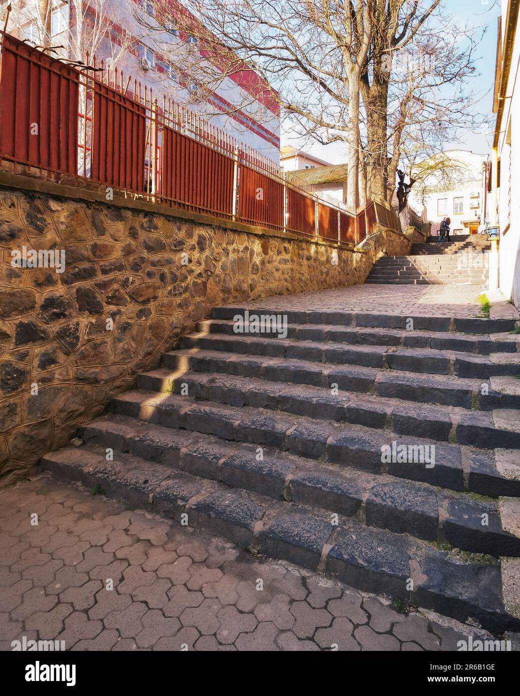 Urban steps street stairs hi-res stock photography and images - Alamy