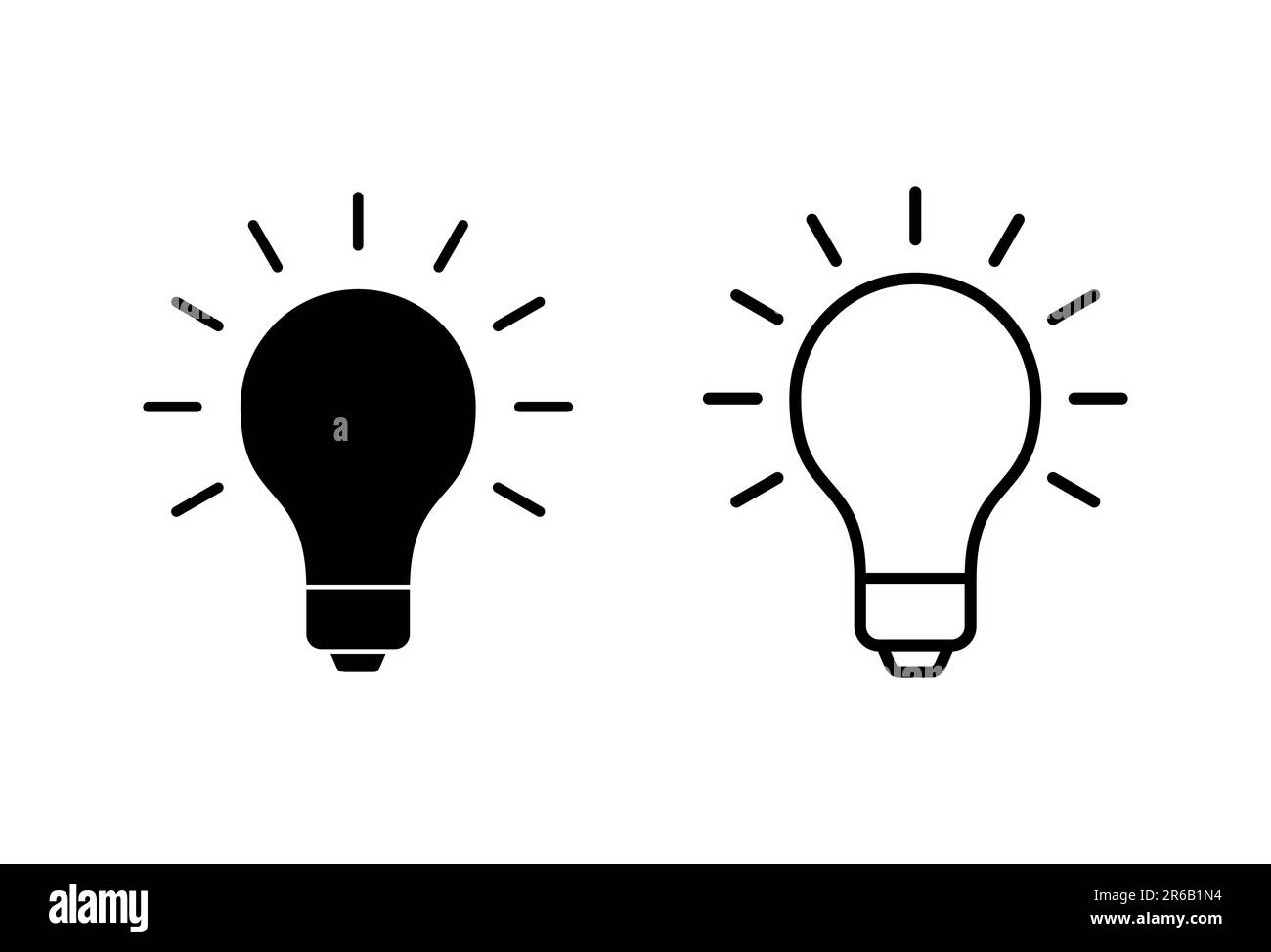 Lamp icon set. Light bulb icon vector. idea symbol Stock Vector Image ...