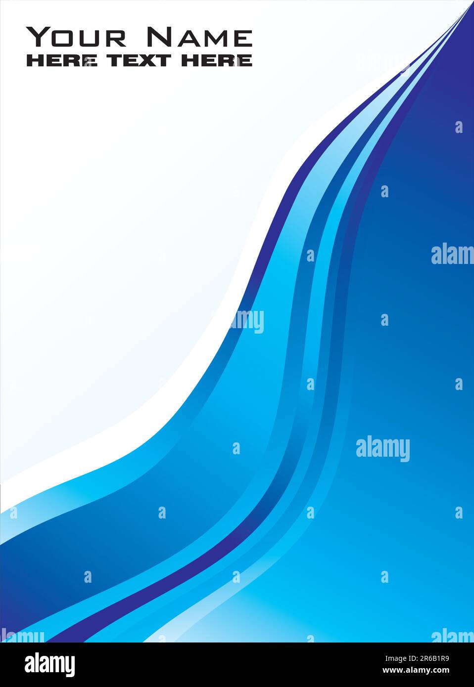 Blue Waves business card background Stock Vector Image & Art - Alamy