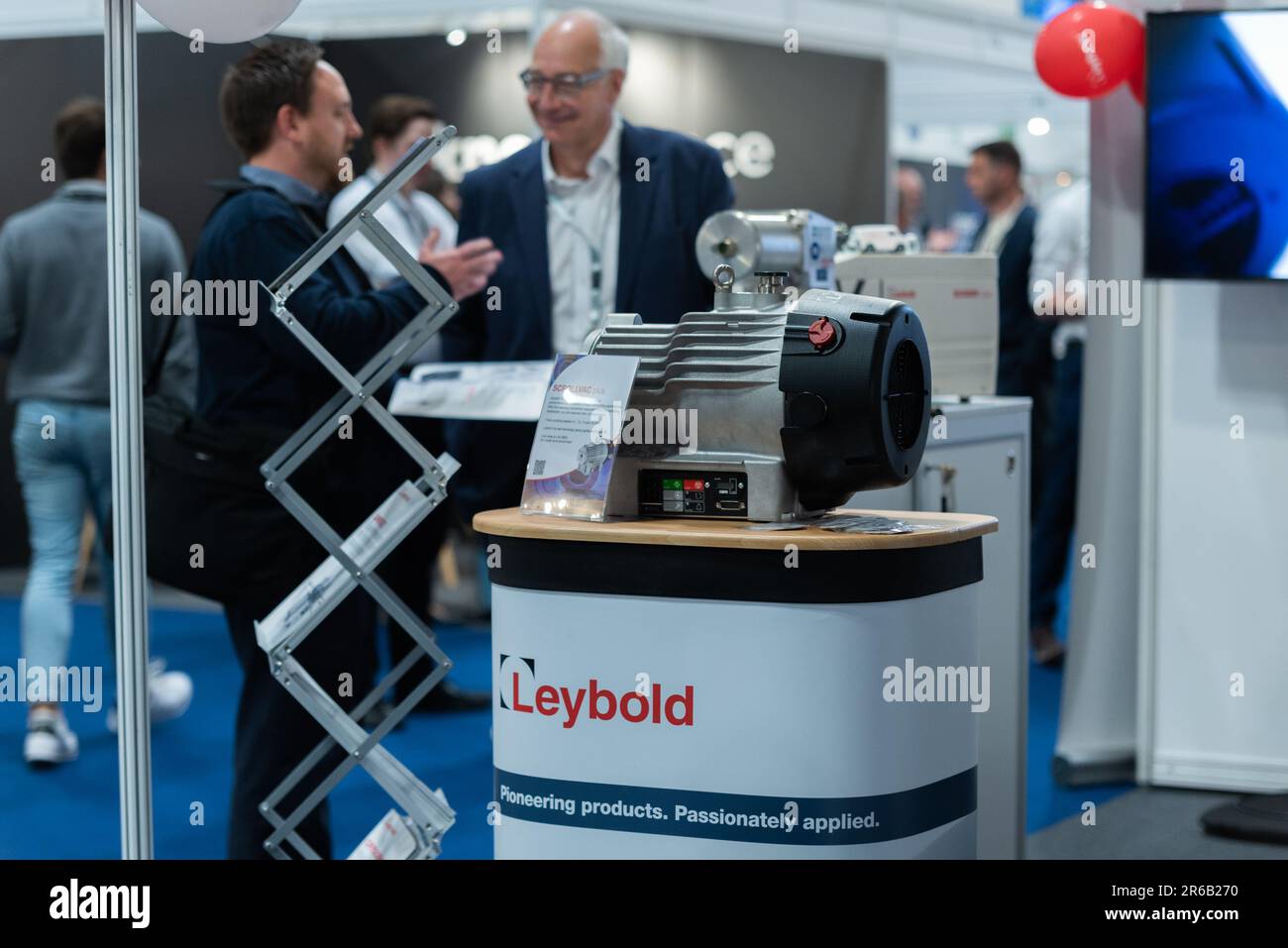 Leybold stand at Space-Comm Expo 2023 space technology event in the ...