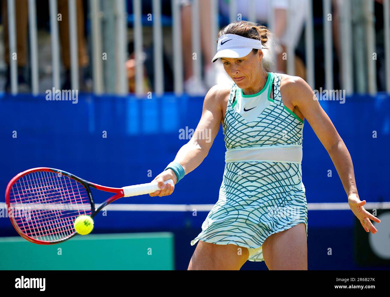 Tatjana Maria in action during her match against Harriet Dart on day ...