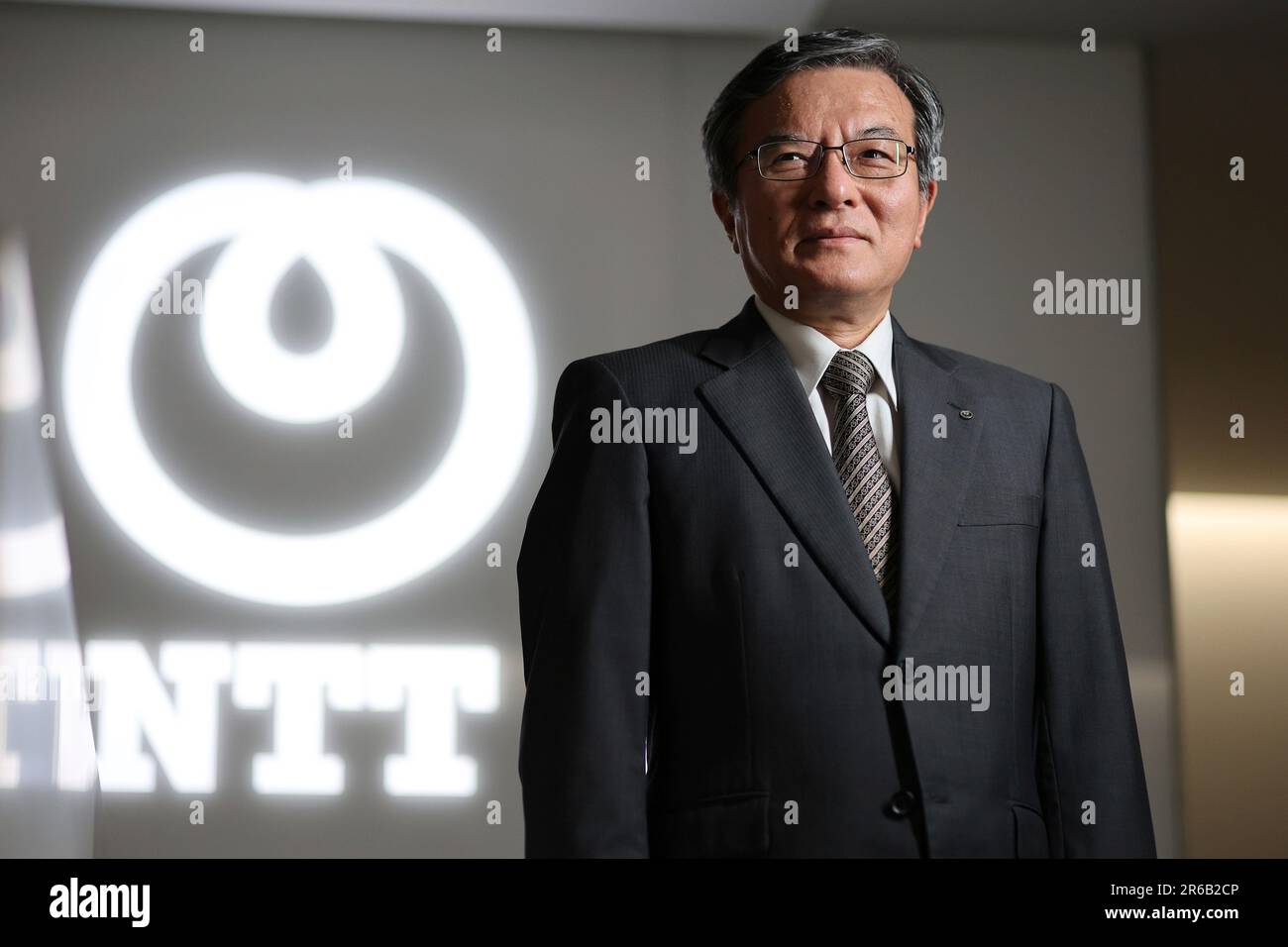 Akira Shimada, President and CEO of NTT( Nippon Telegraph and Telephone ...