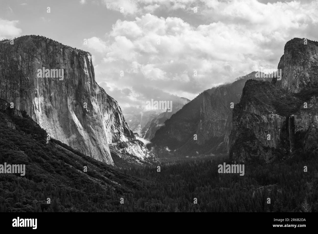 This stunning black and white photograph captures the awe-inspiring ...