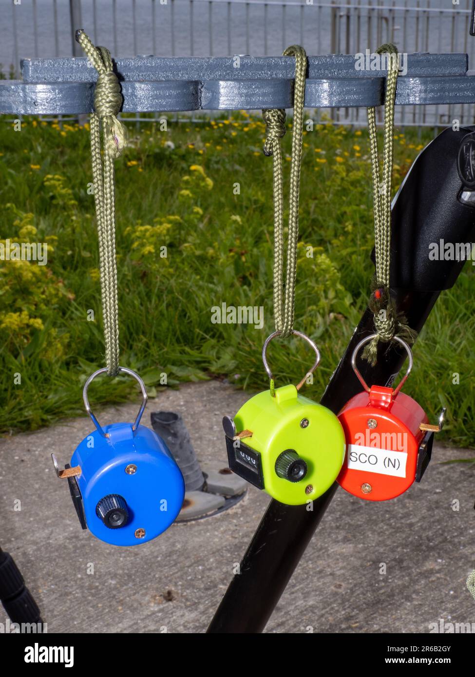 BROADSTAIRS, ENGLAND - MAY 08: Bird counter clickers for the North ...