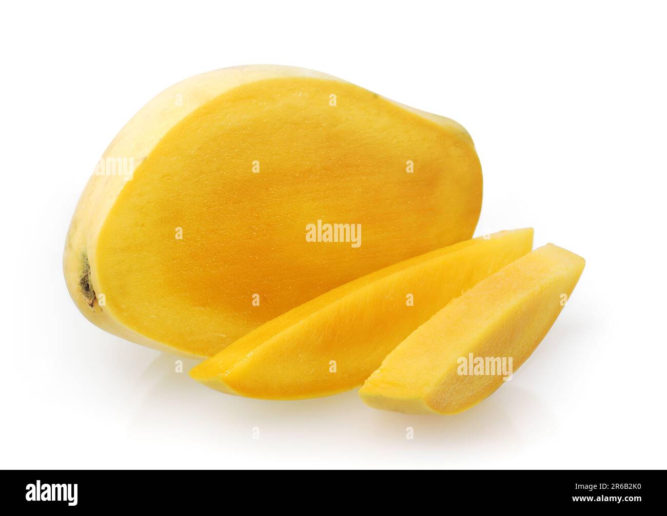 Sweet mango fruit isolated on white background Stock Photo - Alamy