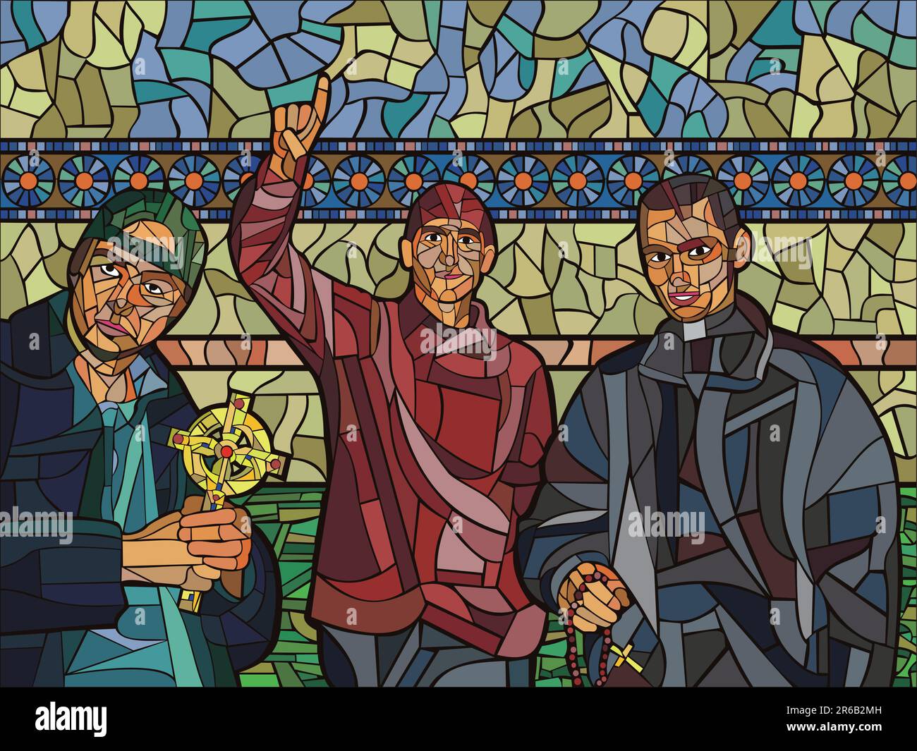 Holy spirit mosaic Stock Vector Images - Alamy