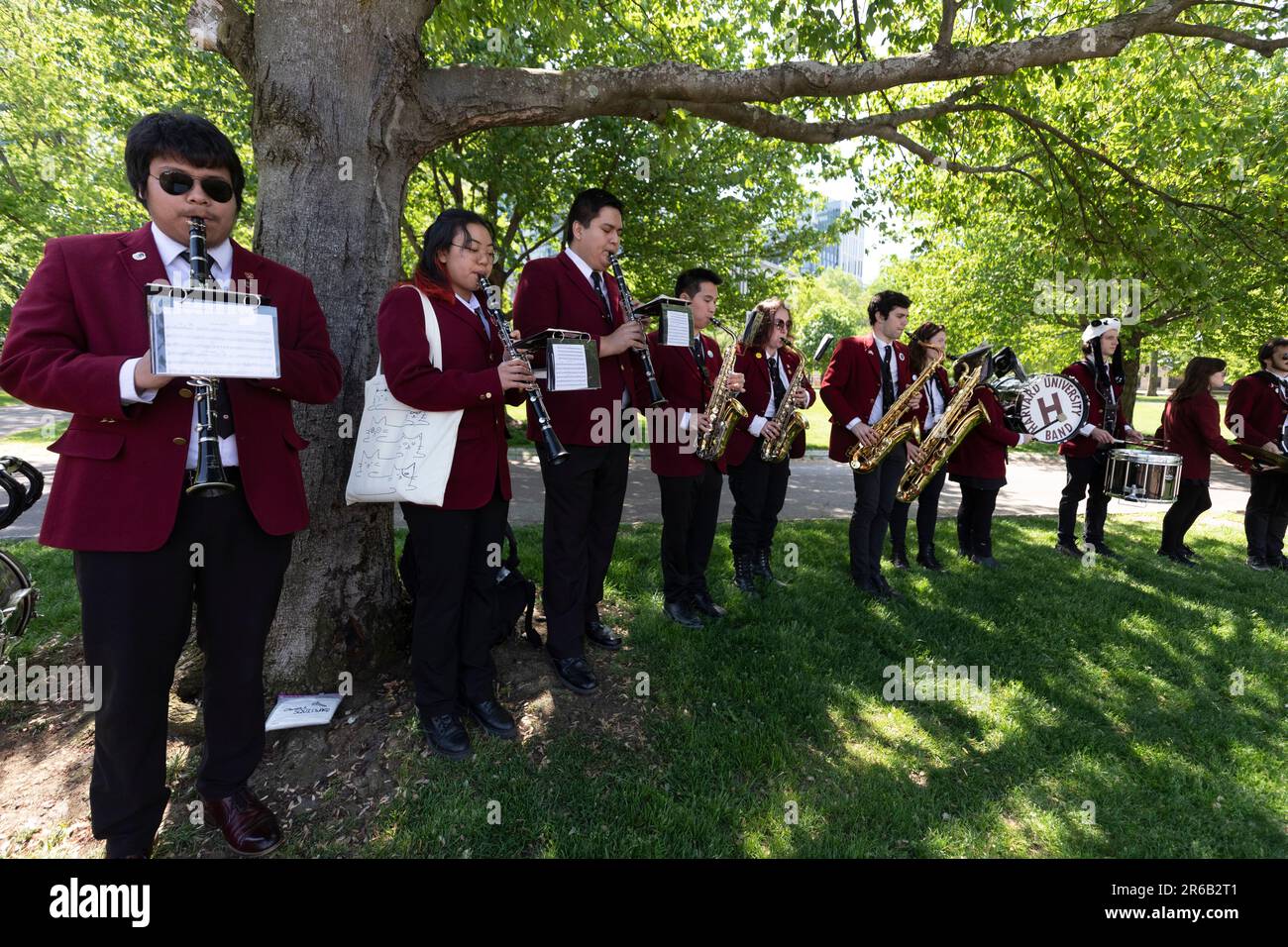 Harvard University Band playing on Boston Common Stock Photo - Alamy
