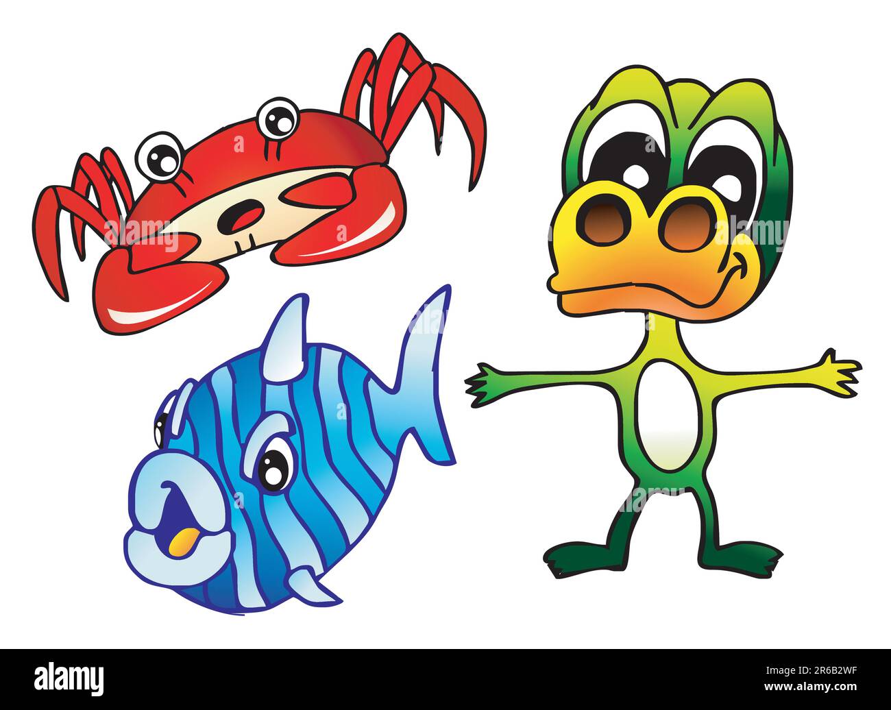 Cartoon Style Babies Animals Stock Vector Image Art Alamy