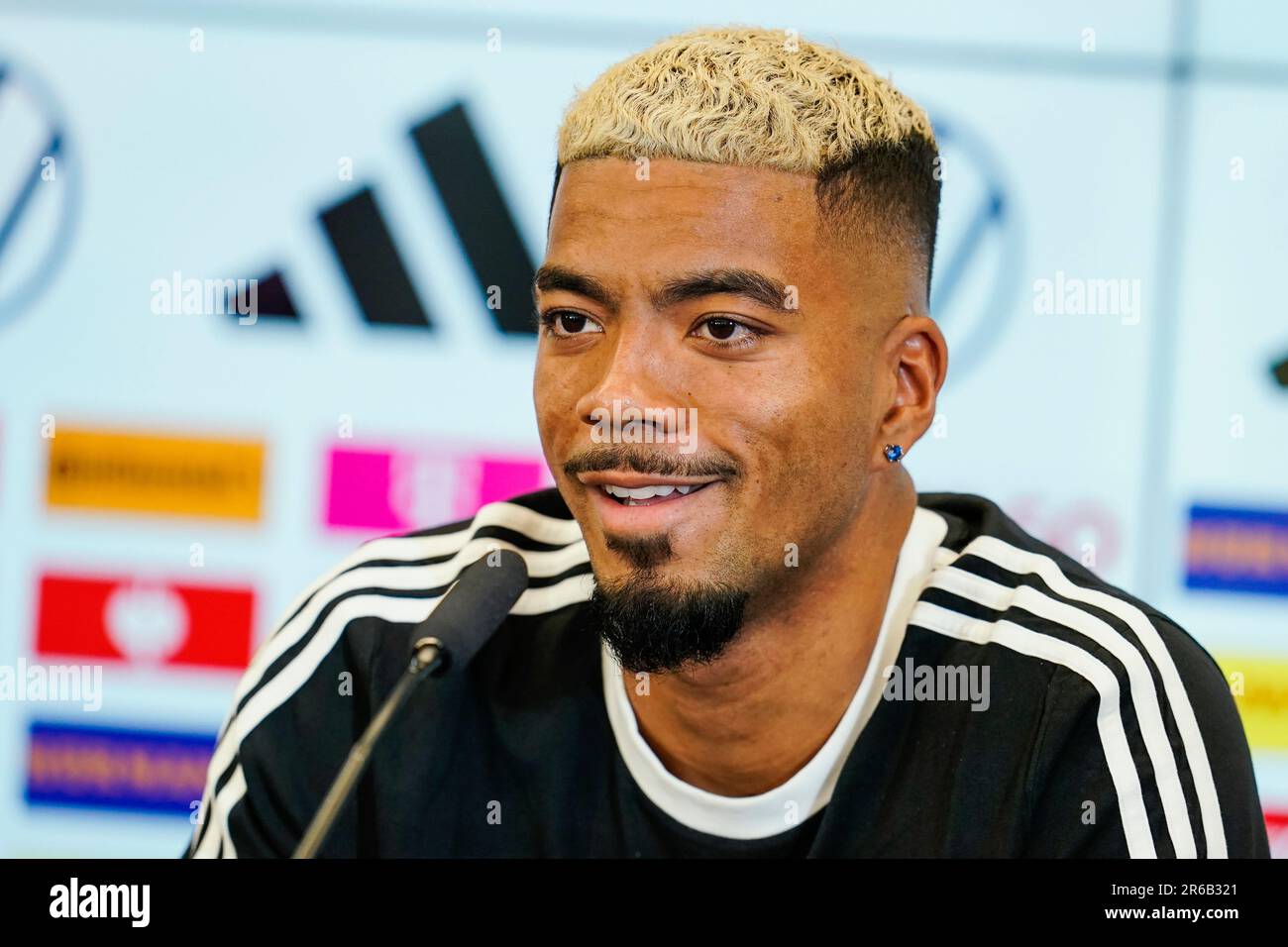 08 June 2023, Hesse, Frankfurt/Main: Soccer: National team, before the ...