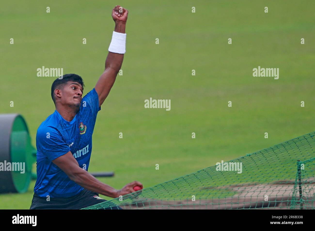Uncapped fast bowler Mohammad Musfik Hasan attends practice session at ...