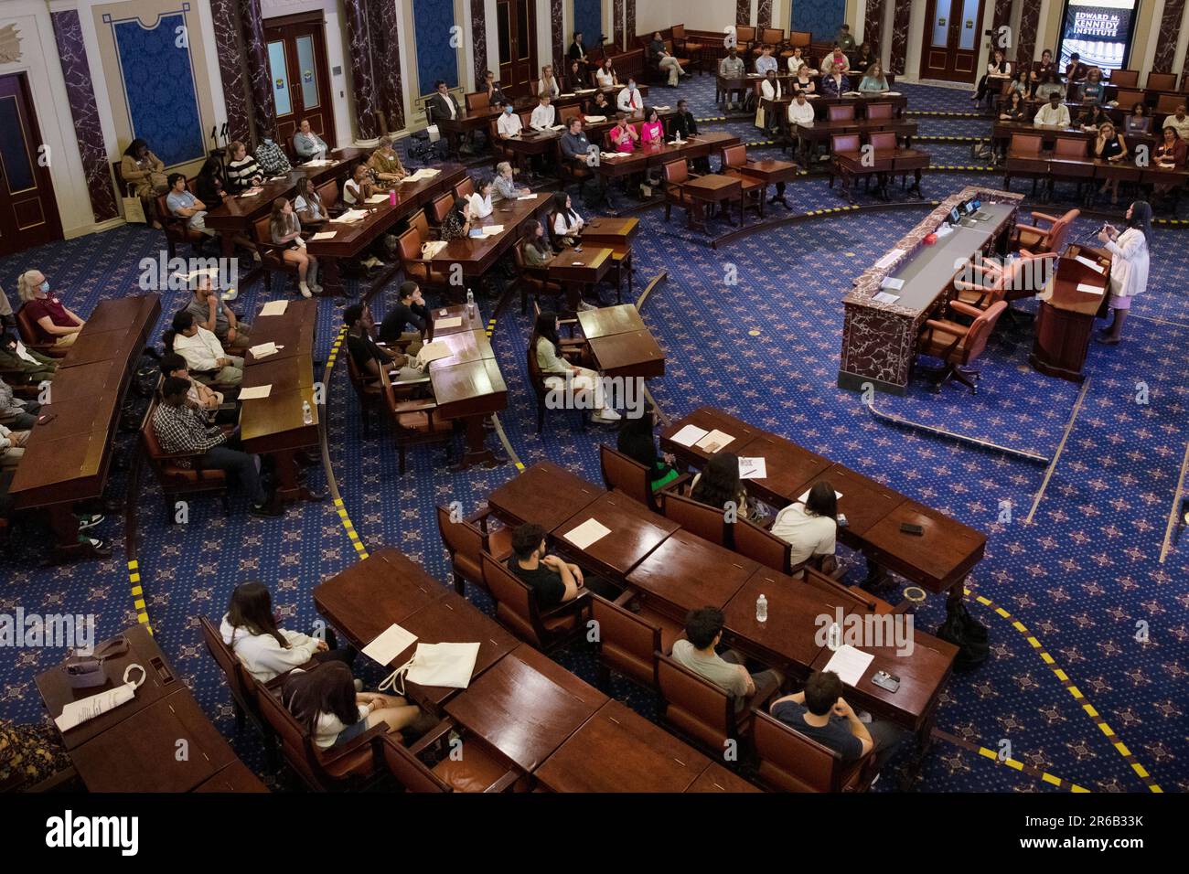 Replica of the Senate floor, Edward M. Kennedy Institute for the United ...