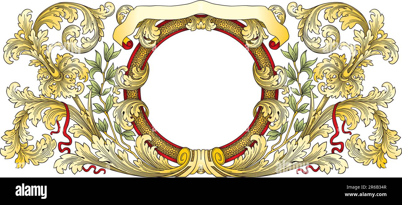 Vintage frame vector Stock Vector Image & Art - Alamy
