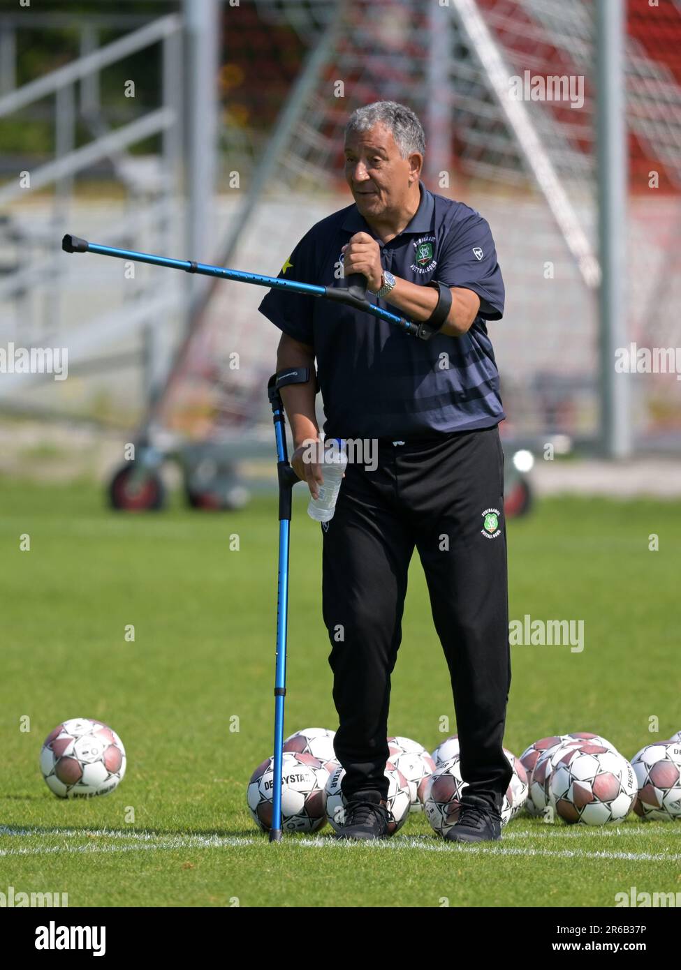 AMSTERDAM - 08/06/2023, Suriname assistant trainer national coach Henk ...