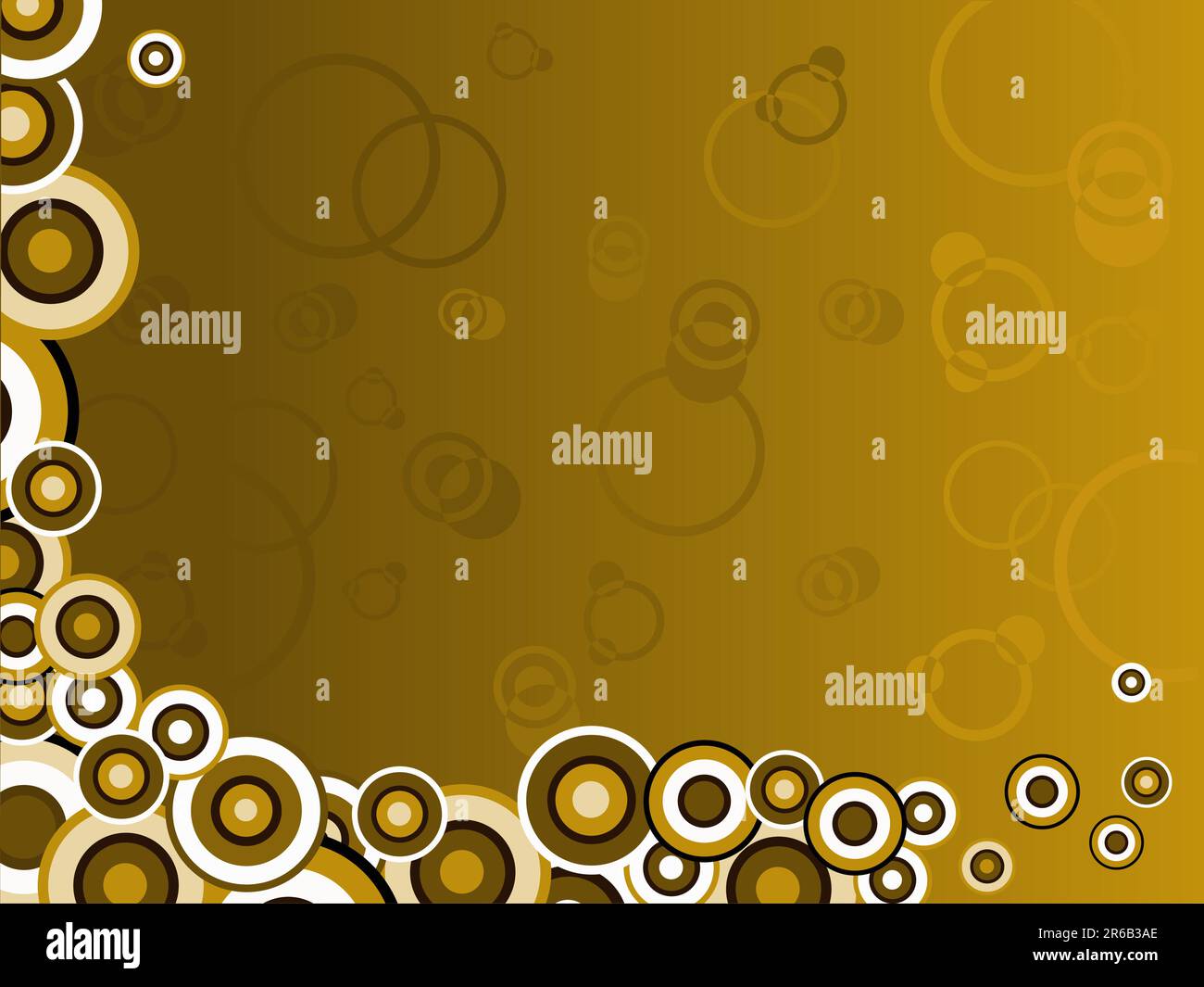 Brown Bubbles - Vector Background with tan and brown circles Stock ...