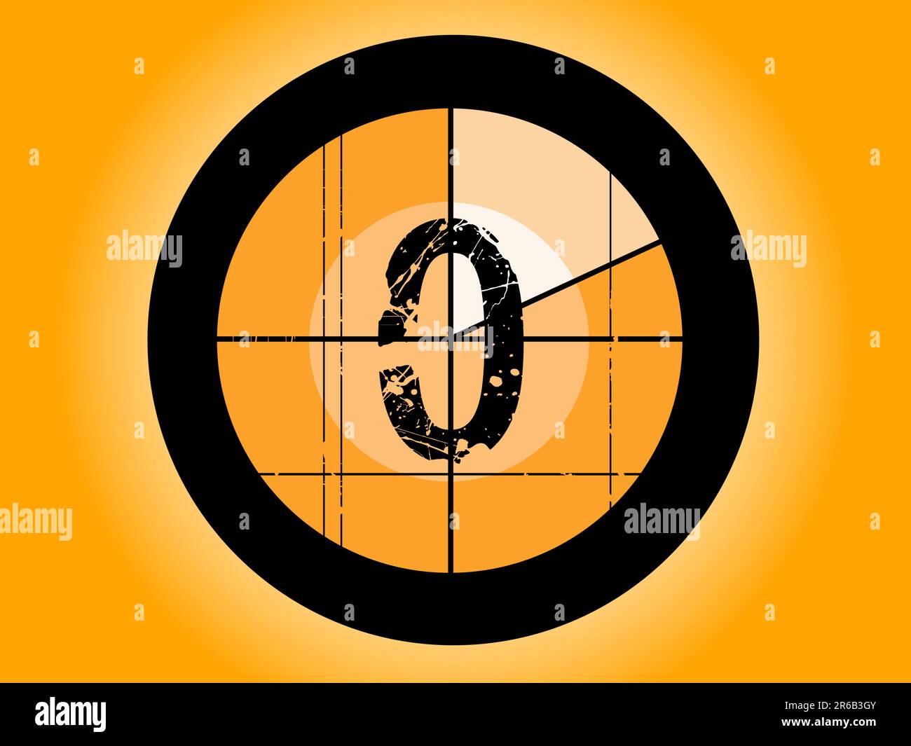 Old Fashioned Film Countdown at Number 0 Stock Vector Image & Art - Alamy