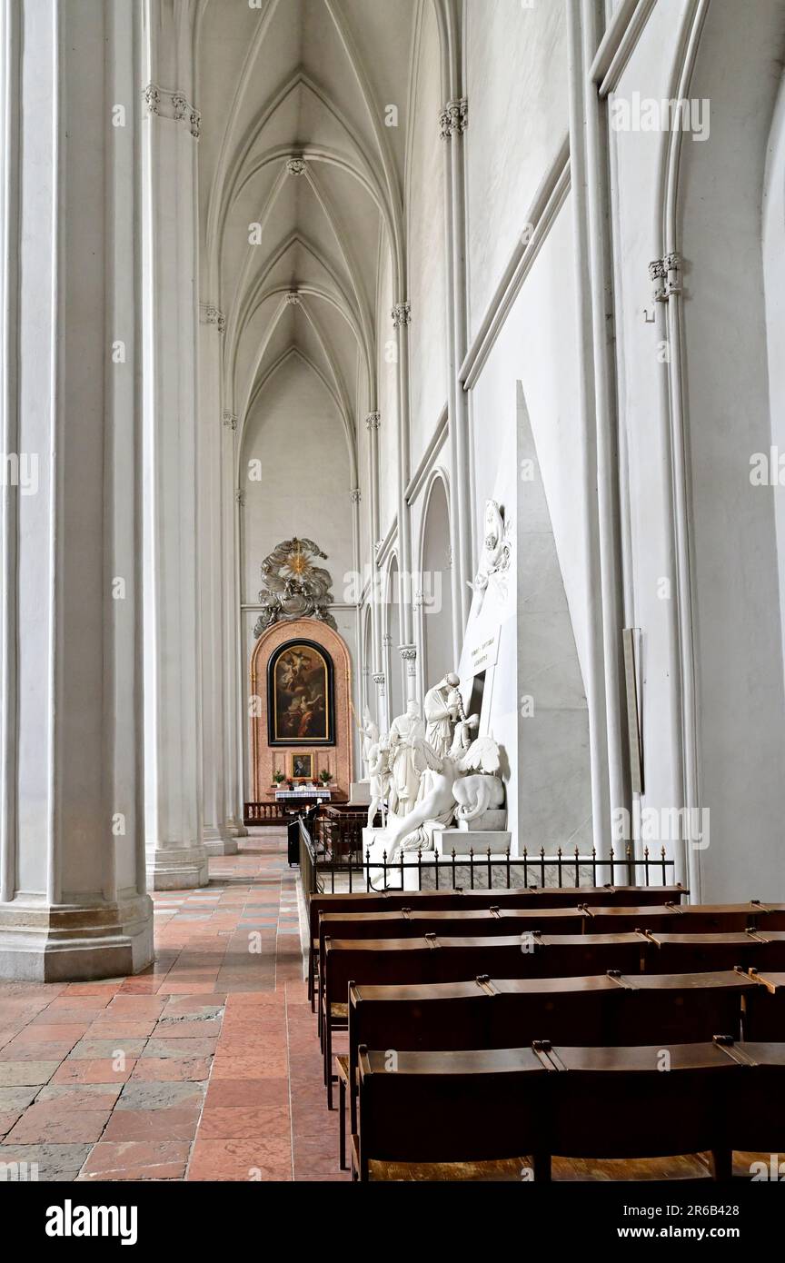 Vienna, Austria. Augustinian Church in Vienna. Interior view of the ...