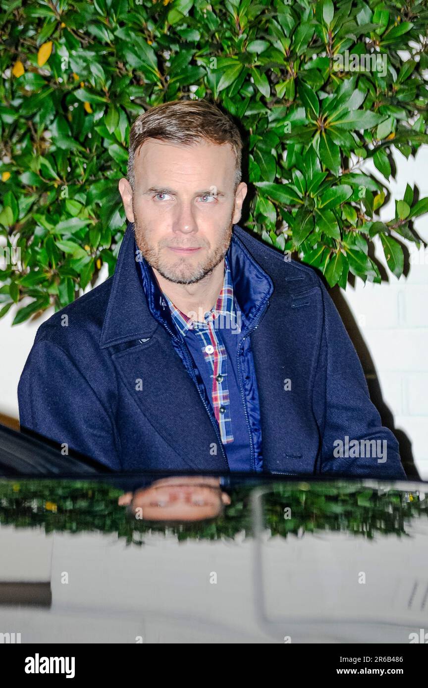 Gary Barlow leaves X factor at Fountain studios in Wembley, London ...
