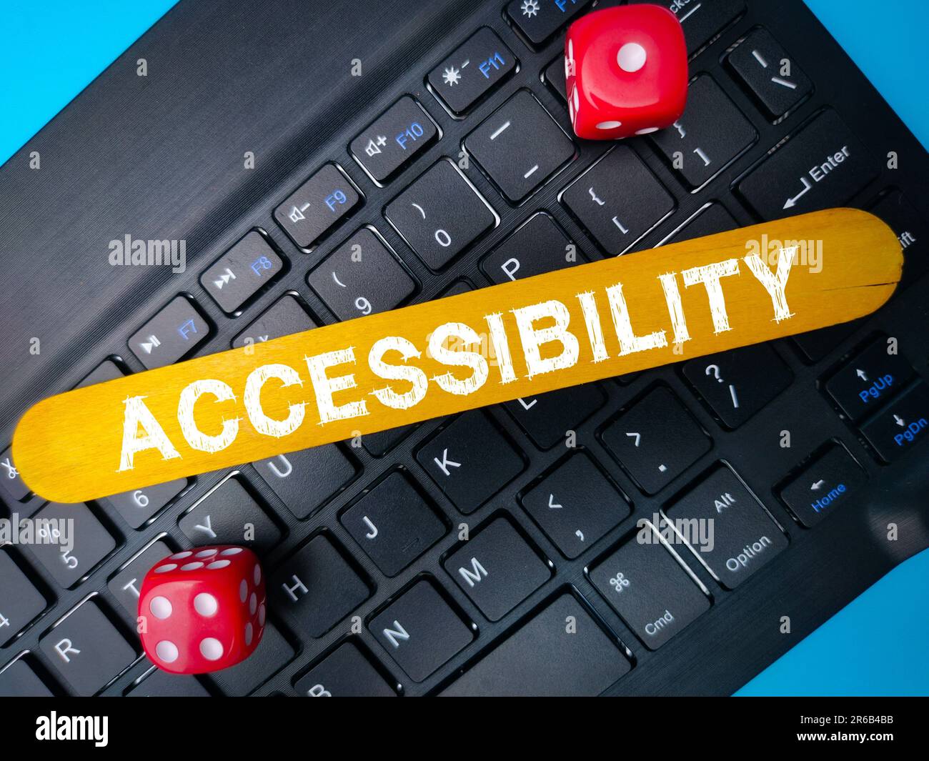 A close-up image of a yellow sign with 'Accessibility' text on a ...