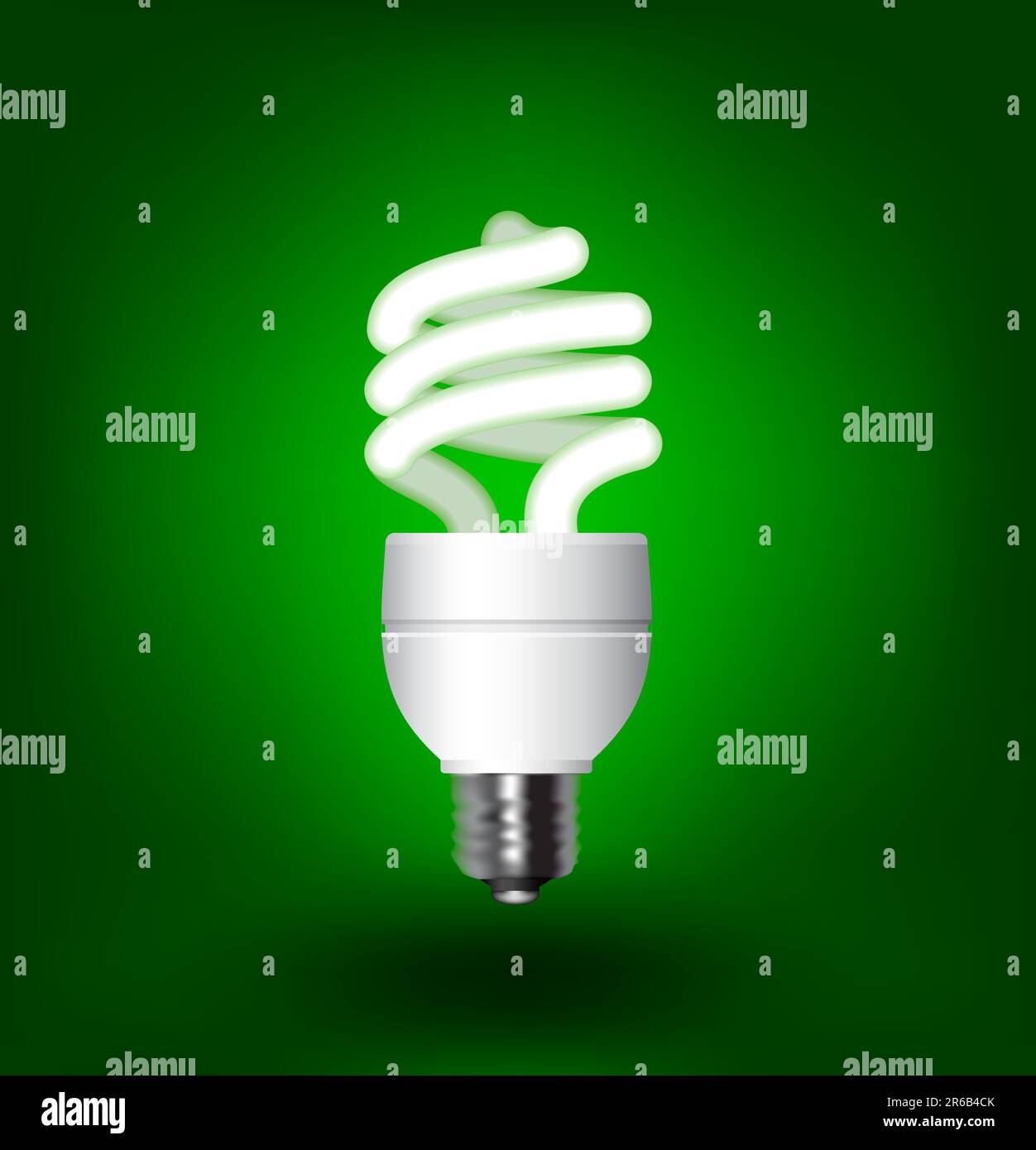 Energy saving fluorescent light bulb - editable vector Stock Vector ... Energy saving fluorescent light bulb - editable vector Stock Vector ...