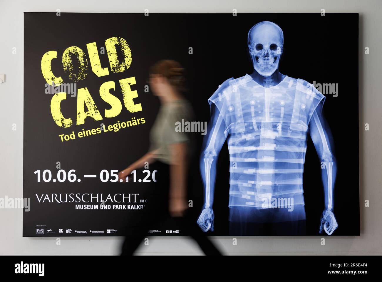 Bramsche, Germany. 08th June, 2023. View of an exhibition poster. In ...