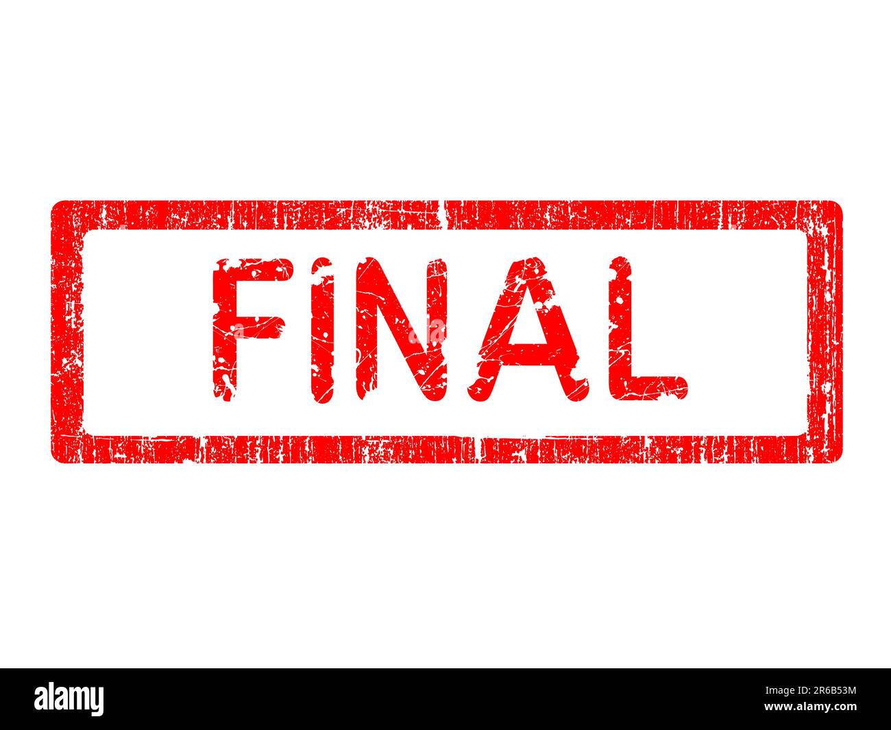 Grunge Office Stamp with the word FINAL in a grunge splattered text ...