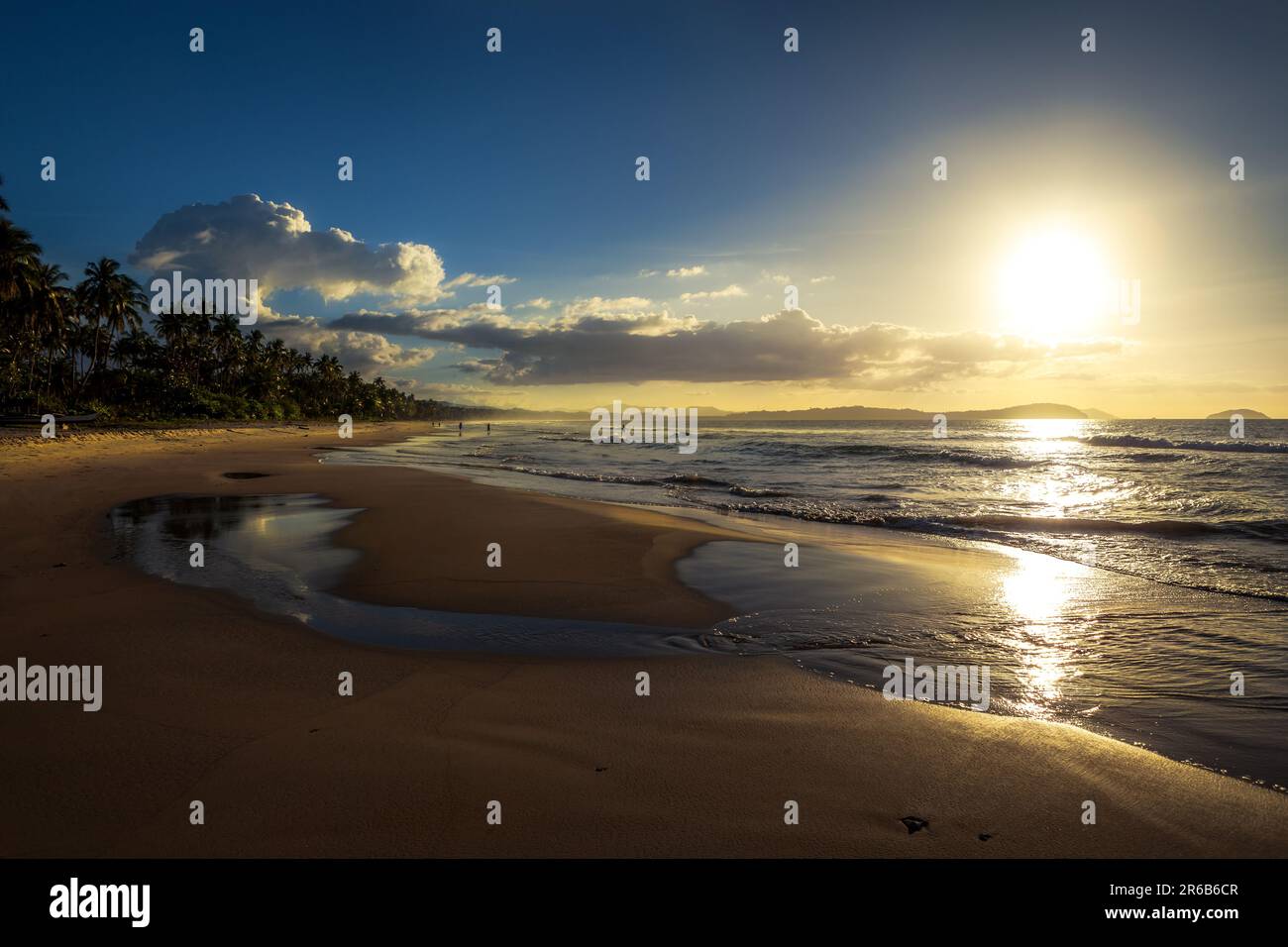 Beautiful Beach of Alimanguan, Philippines by Sunset Stock Photo - Alamy
