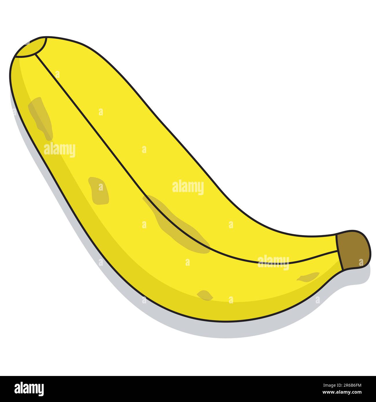 Hand drawn illustration of a banana Stock Vector Image & Art - Alamy