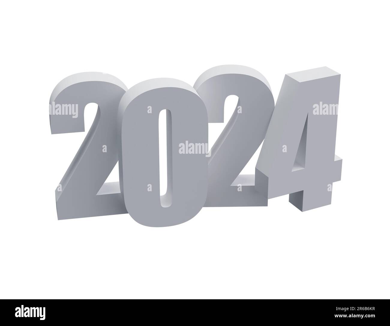 Silver numbers 2024 new Cut Out Stock Images & Pictures - Alamy