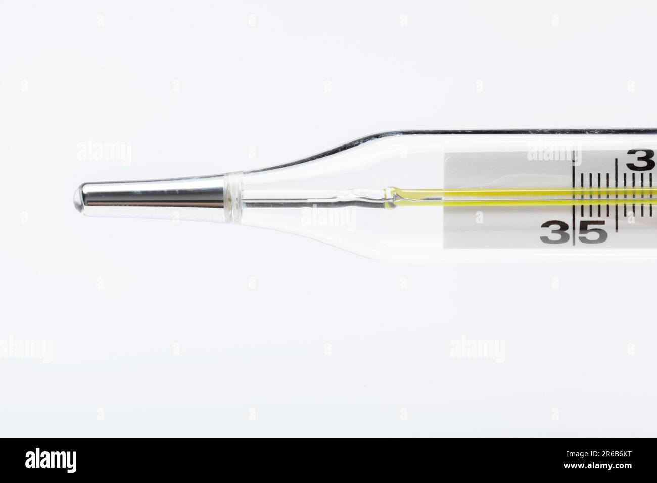 mercury thermometer, isolated on white background Stock Photo - Alamy