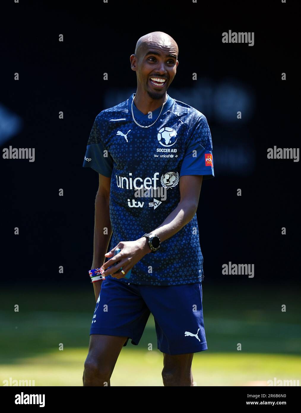 England's Sir Mo Farah during a training session at Champneys Tring ...