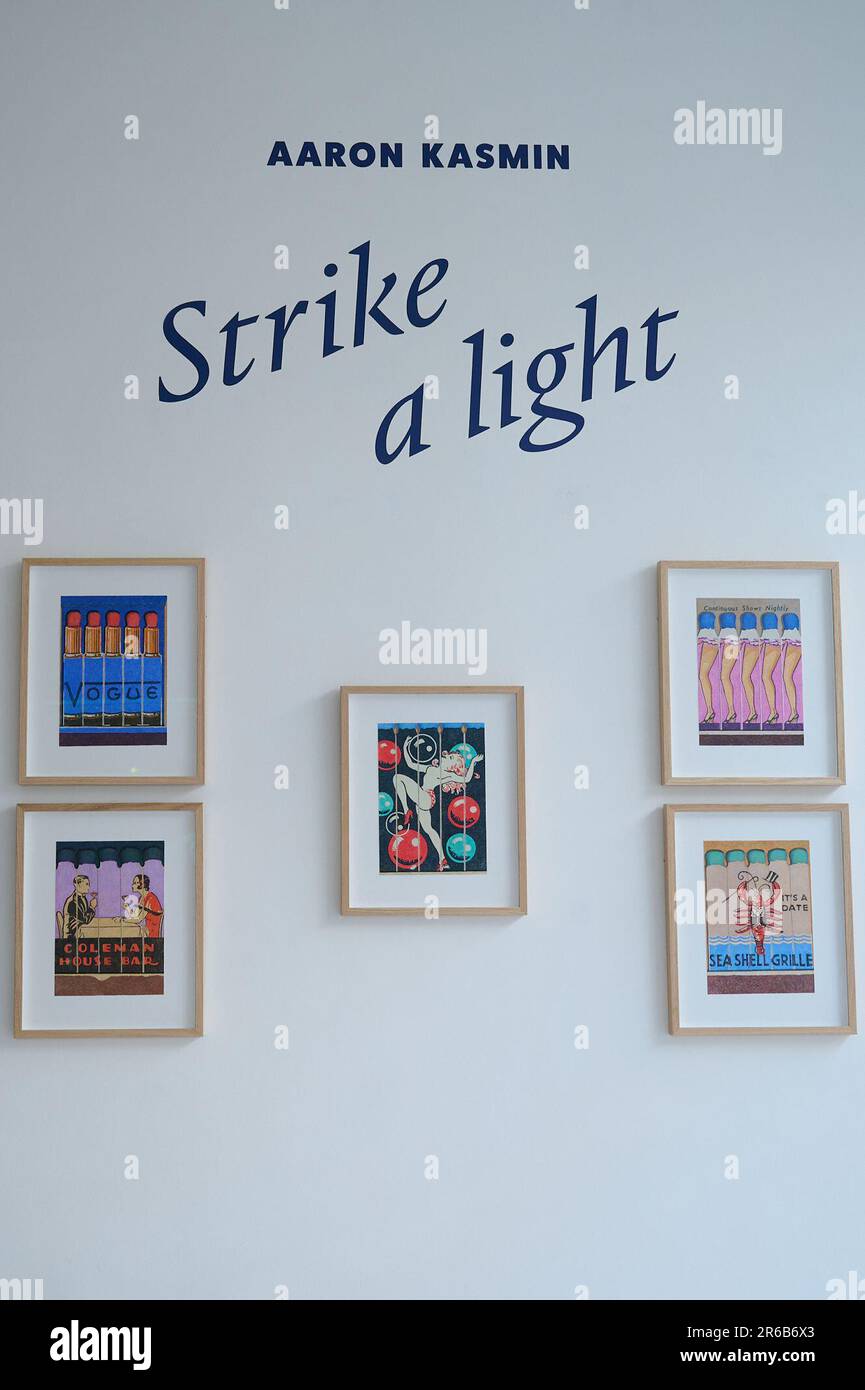 London, UK . 8 June, 2023 . Photocall with artist Aaron Kasmin - at the ...