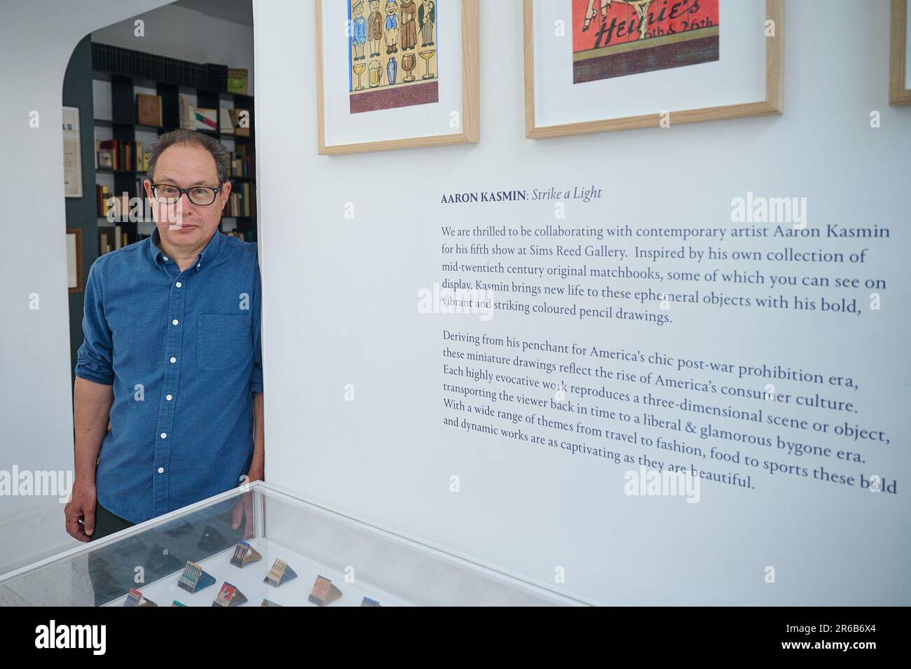 London, UK . 8 June, 2023 . Photocall with artist Aaron Kasmin - at the ...