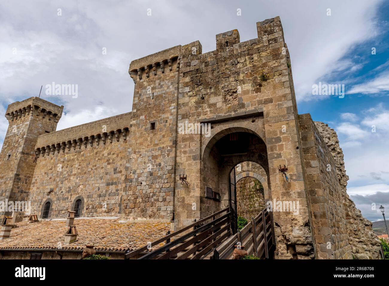 Rocca Monaldeschi della Cervara fortress, Bolsena, Italy Stock Photo ...
