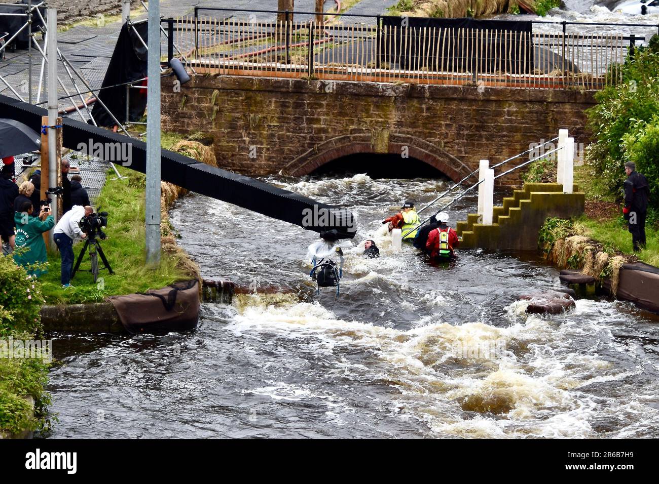 Stockton-on-Tees, UK. 08 Jun 2023. Today filming of ITV’s new mystery ...