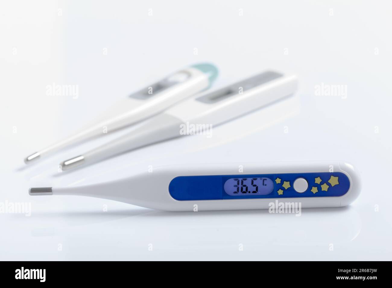 Electronic modern thermometer isolated Stock Photo - Alamy