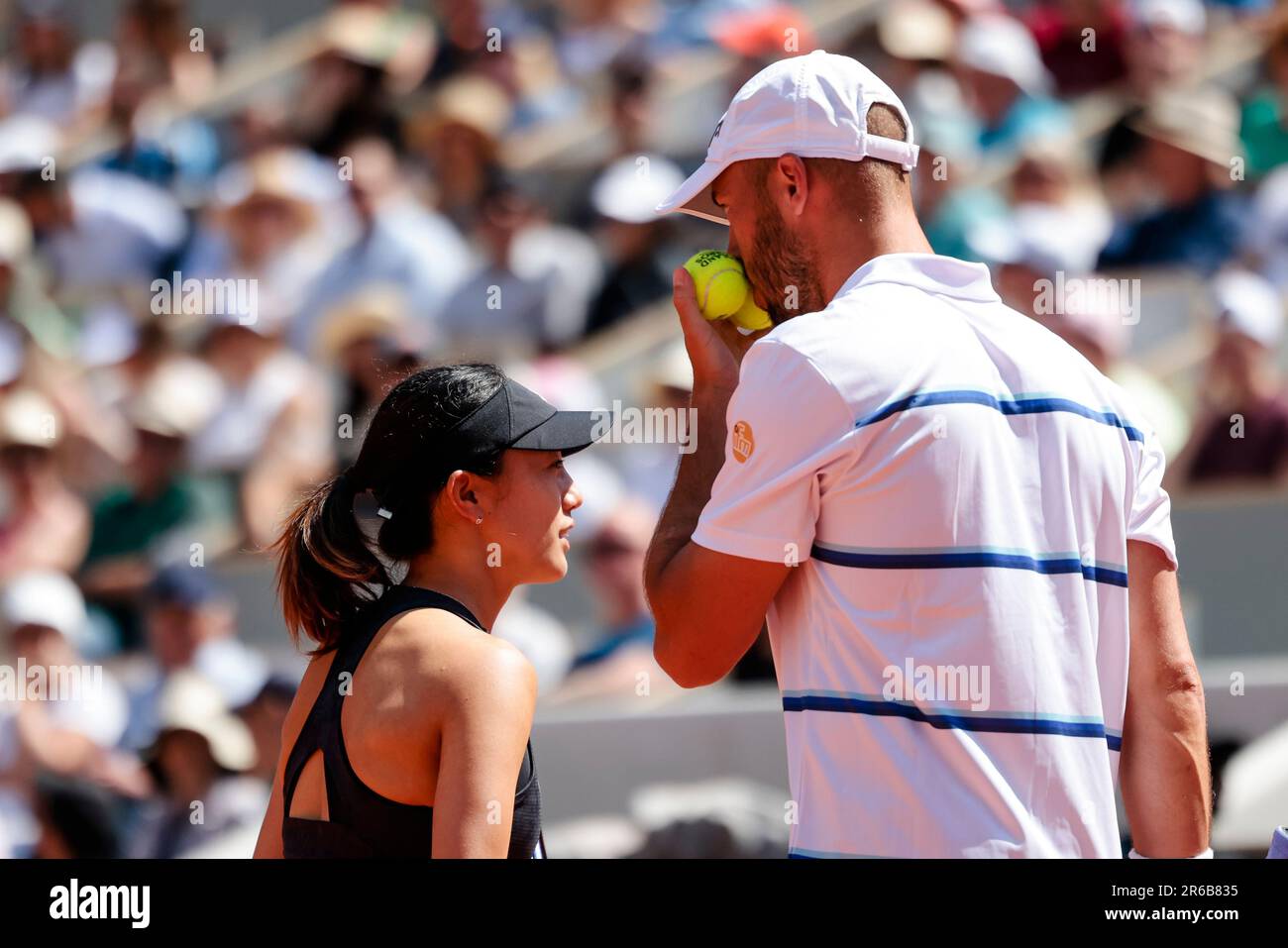 Paris, France. 8th June, 2023. Tennis player Tim Puetz from Germany and ...