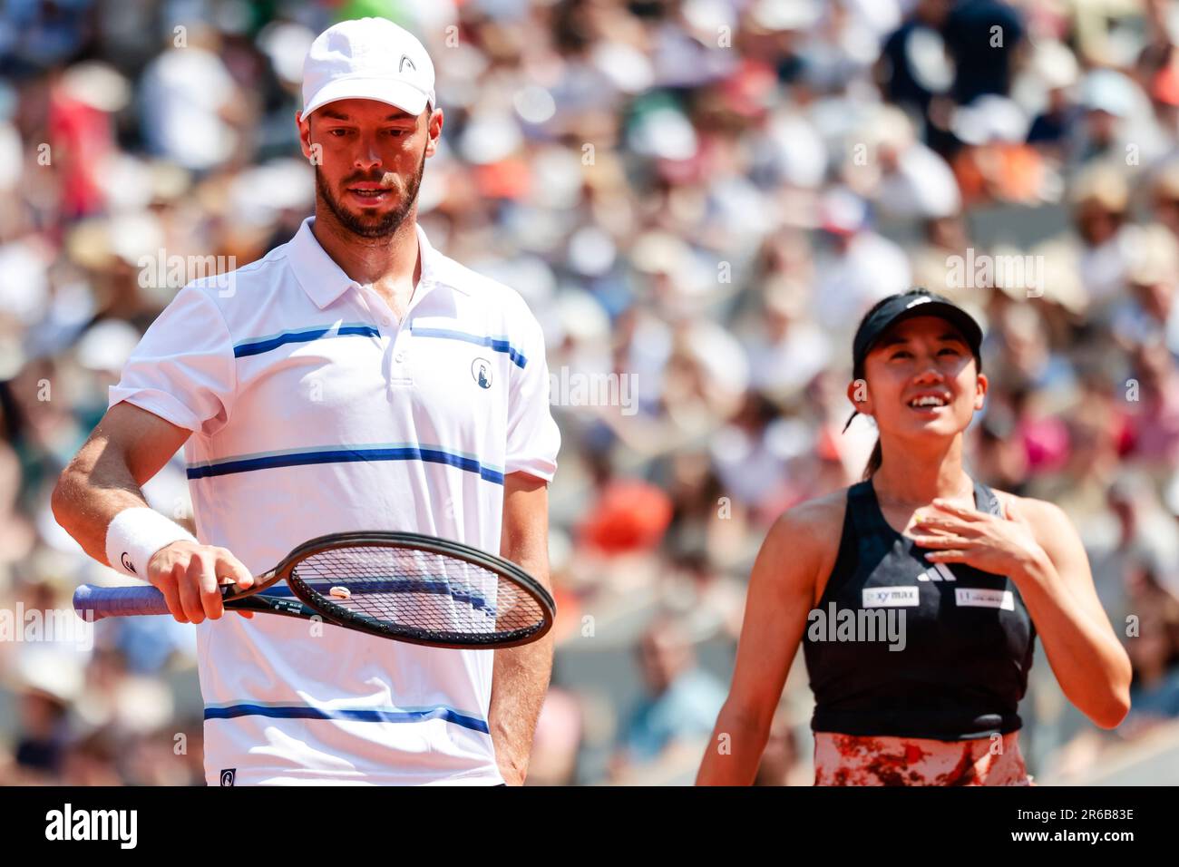 Paris, France. 8th June, 2023. Tennis player Tim Puetz from Germany and ...