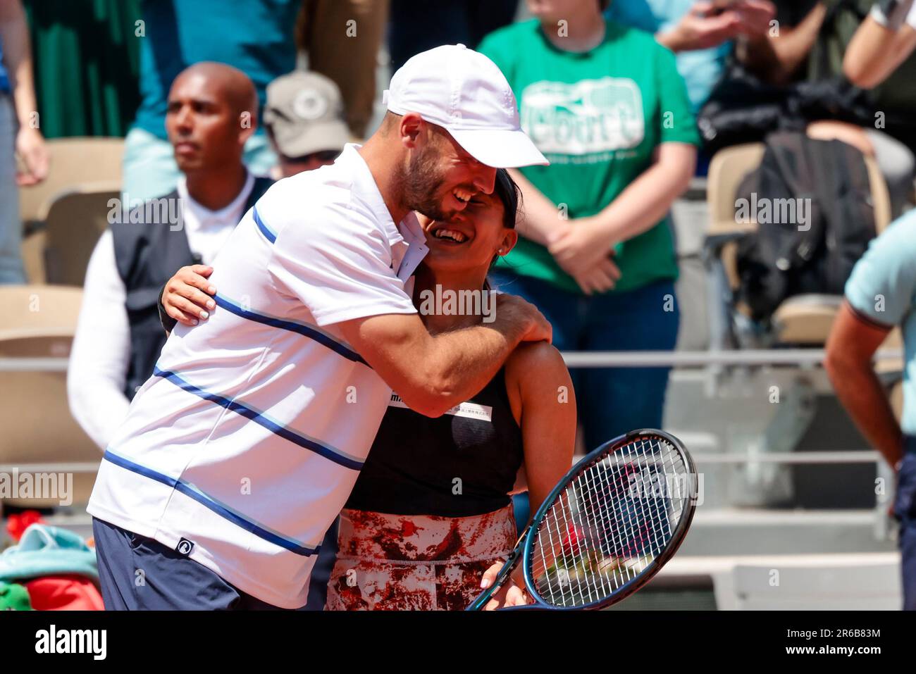 Paris, France. 8th June, 2023. Tennis player Tim Puetz from Germany and ...
