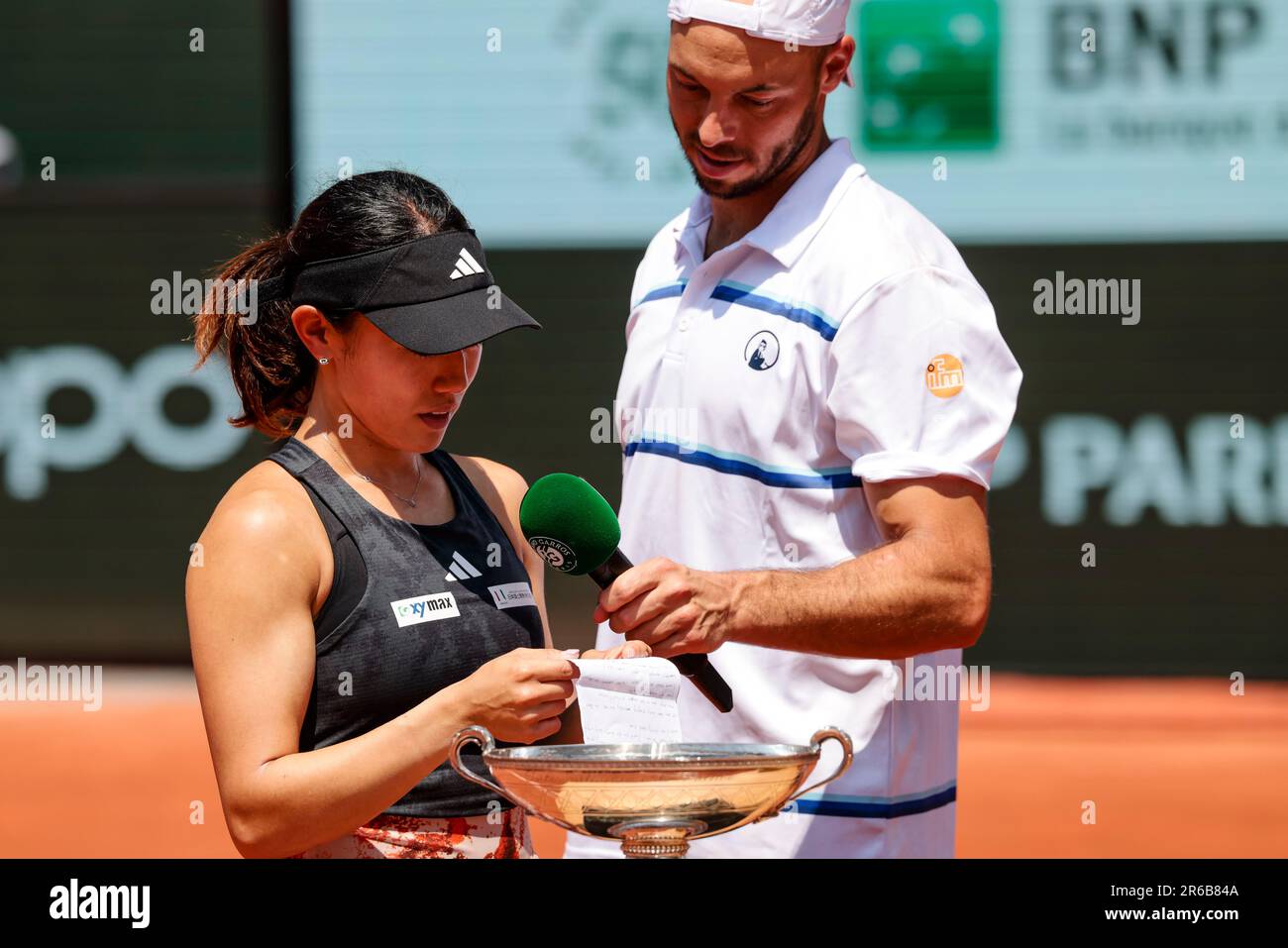 Paris, France. 8th June, 2023. Tennis player Tim Puetz from Germany and ...