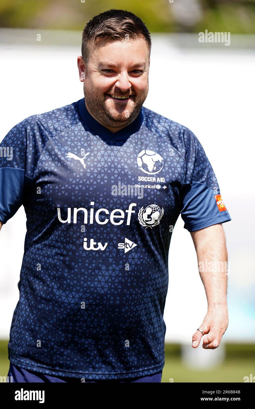 England's Alex Brooker during a training session at Champneys Tring ...