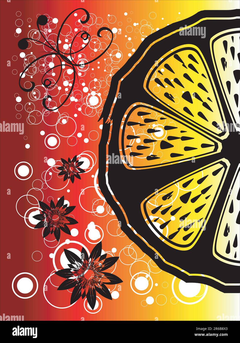 Abstract bubbles and lemon magic background Stock Vector Image & Art ...