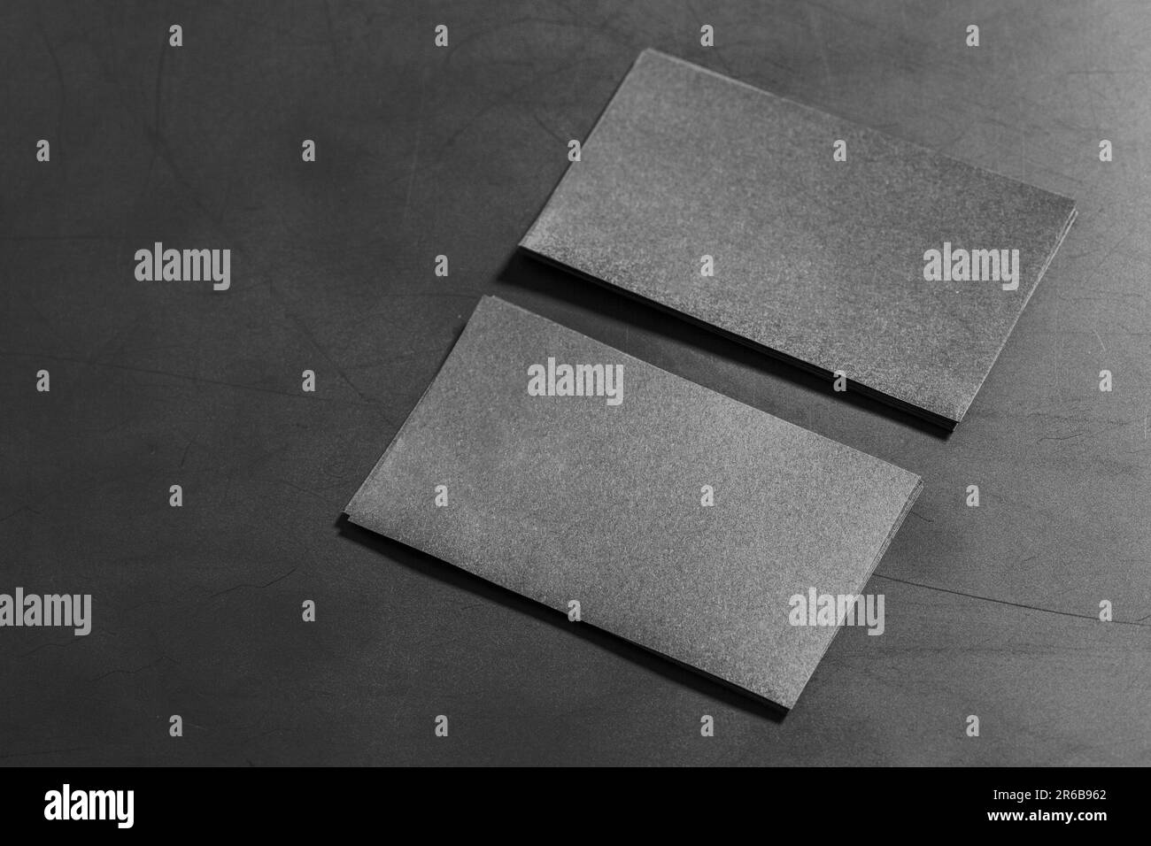 Business card template visiting card Black and White Stock Photos ...