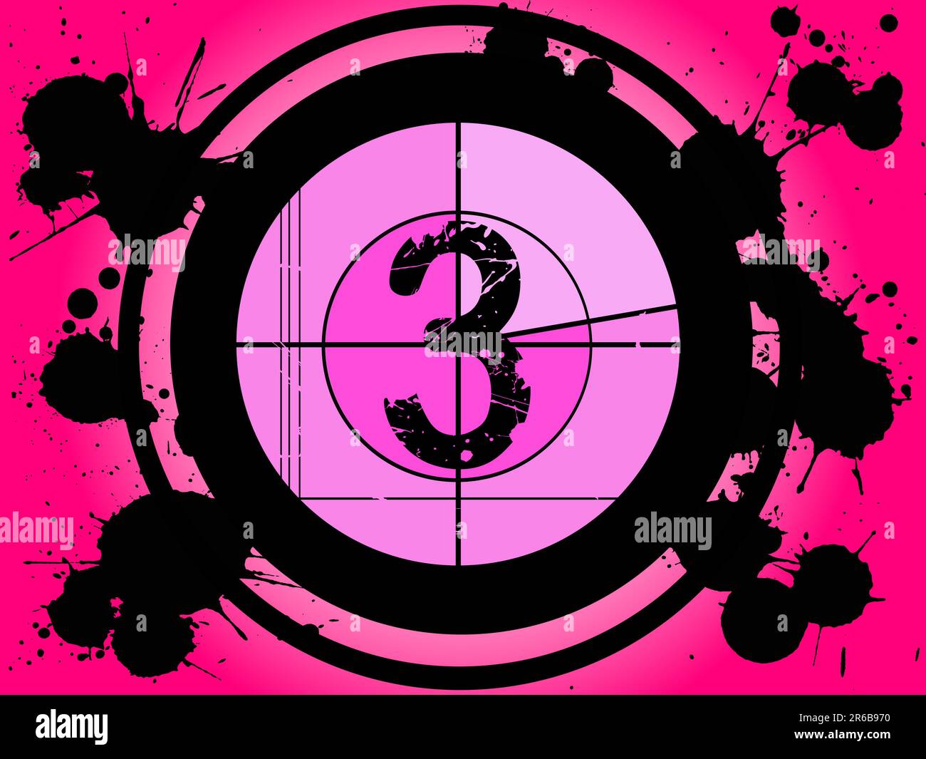 Old Fashioned Film Countdown at Number 3 Stock Vector Image & Art - Alamy