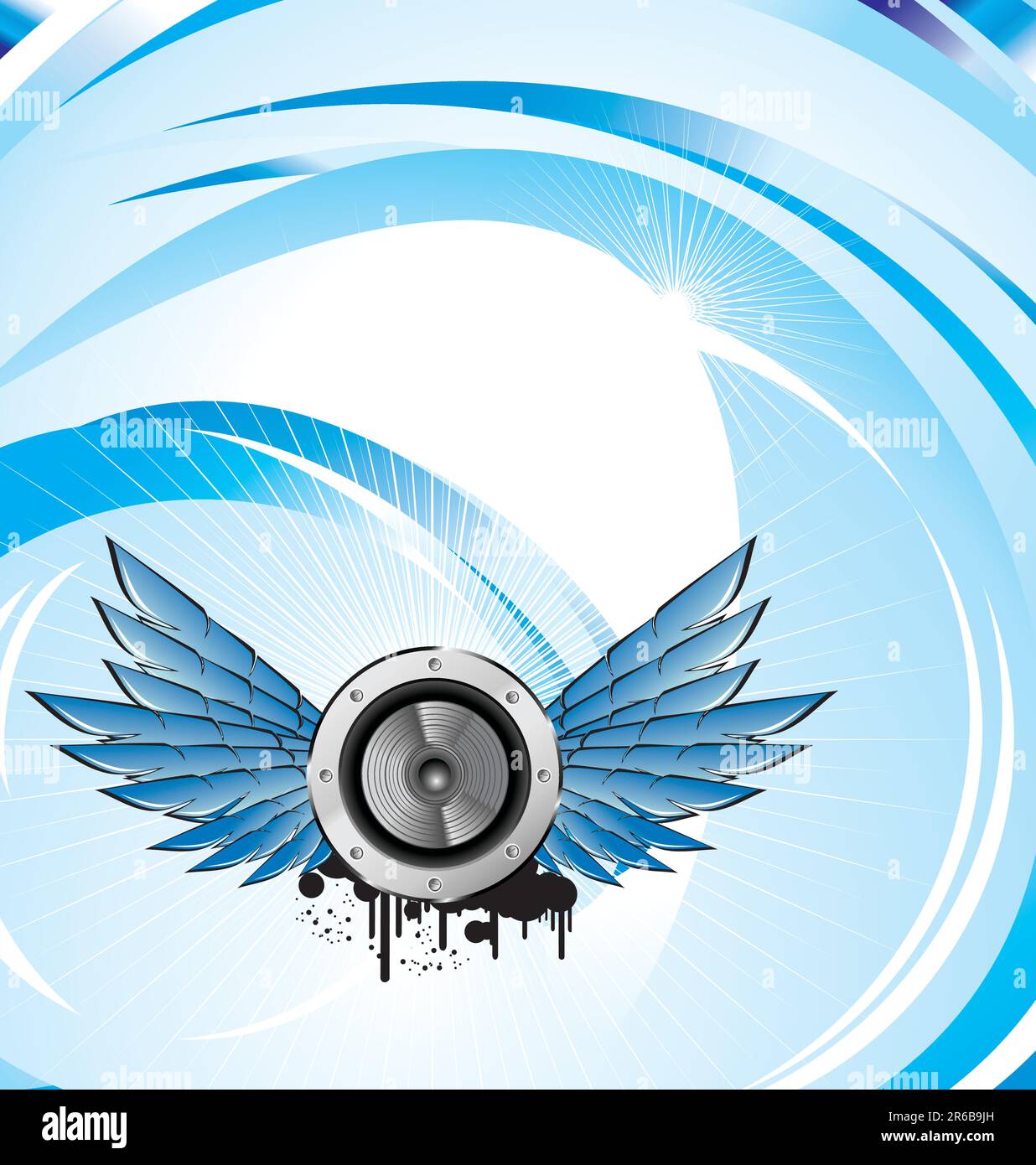 Red blue music light Stock Vector Images - Alamy