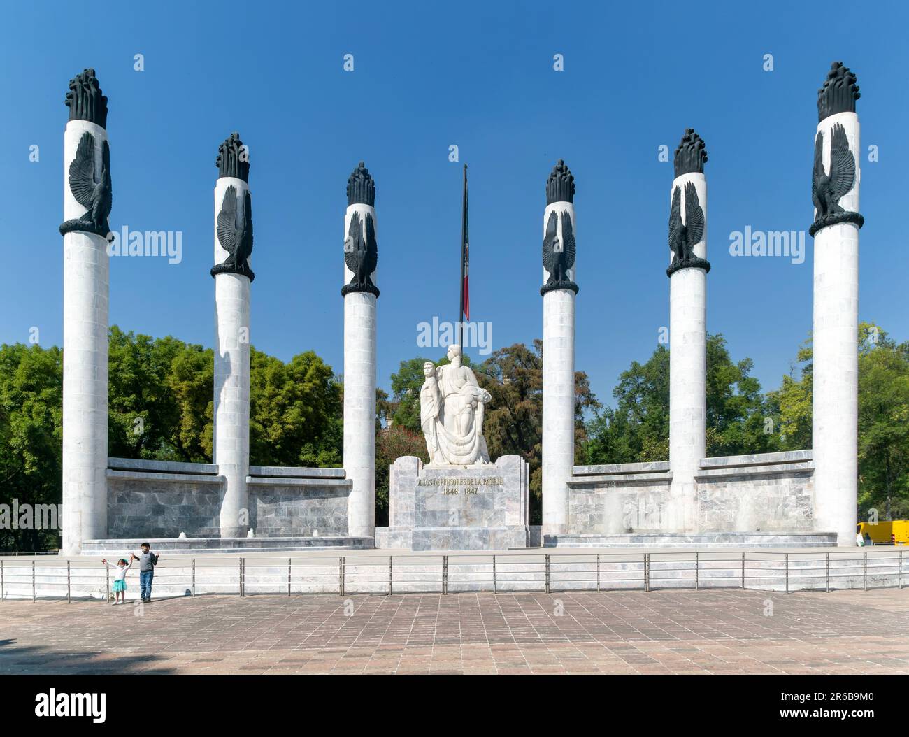 Monument to the Nine Heroes, Monumento a Los Ninos Heroes, Bosque de Chapultepec Park, Mexico ...