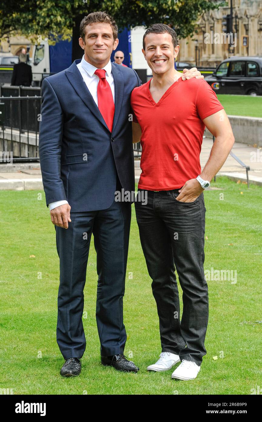 Lee Latchford Evans and Alex Reid attends "Better Breakfast Campaign ...