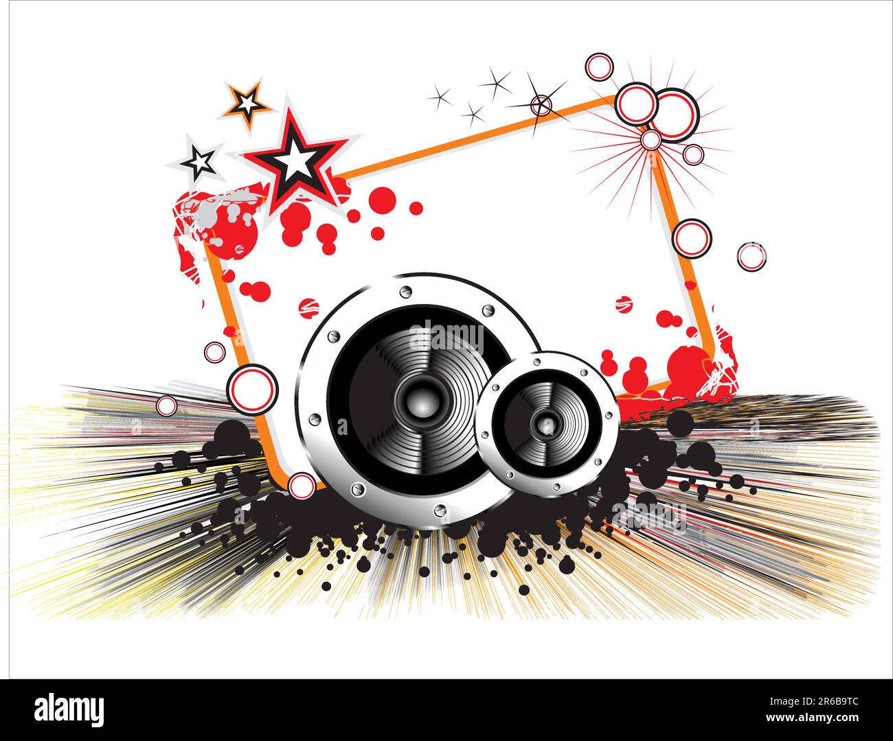 Vector concert poster speakers hi-res stock photography and images - Alamy