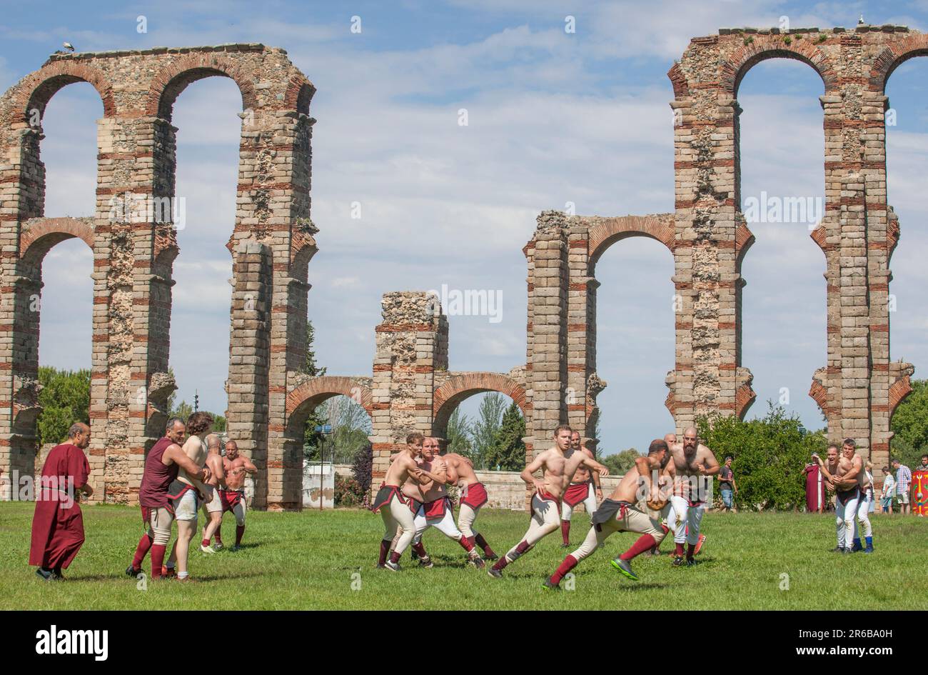 Merida, Spain - June 3th, 2023: Harpastum match re-enactment, ancient ...