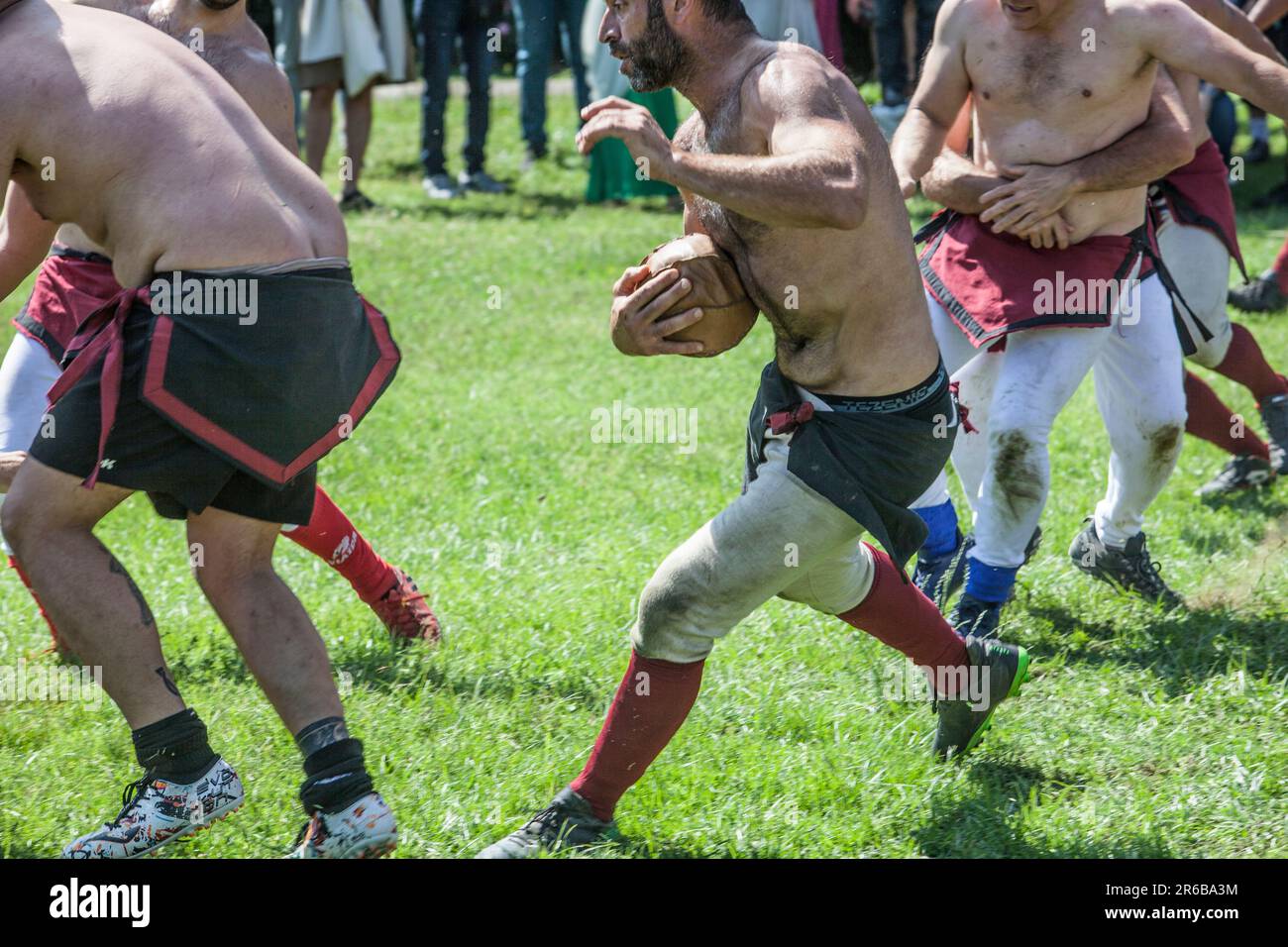 Merida, Spain - June 3th, 2023: Harpastum match re-enactment, ancient ...